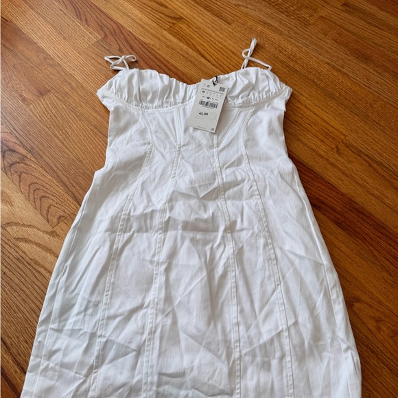 Zara | Dresses | Zara Elegant White Dress | Poshmark